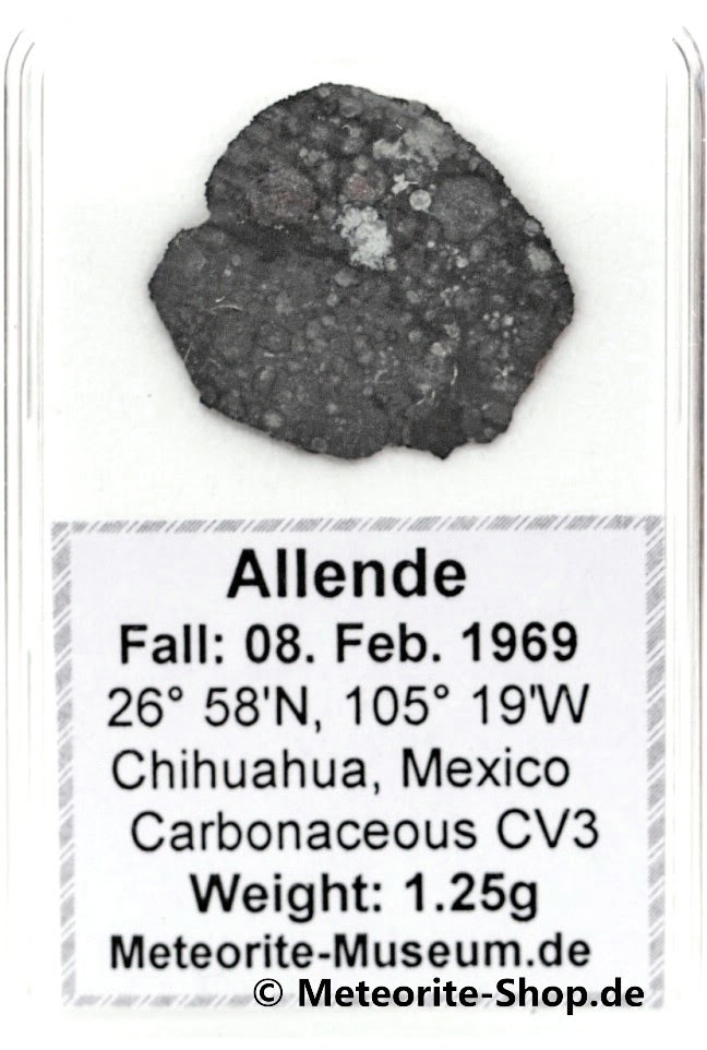 Allende Meteorit - 1,25 g kaufen | Decker Meteorite-Shop